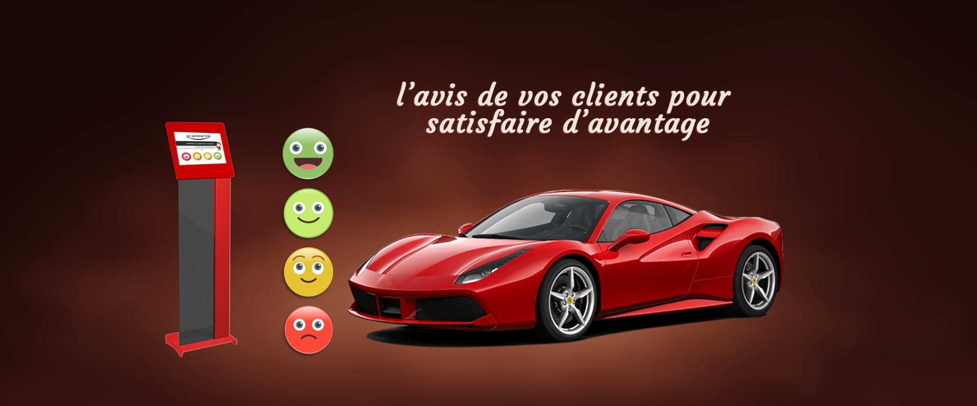 Borne de satisfaction client
